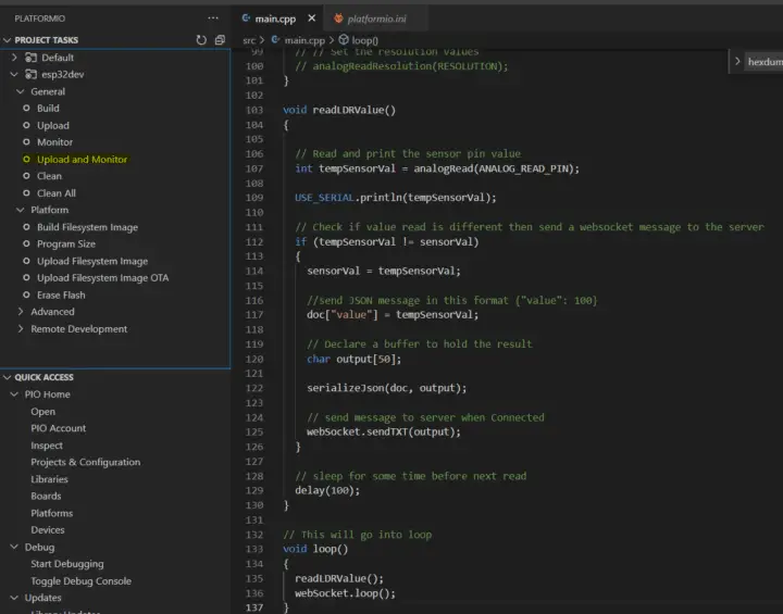 Using Node.js and React to display a chart of real-time sensor readings