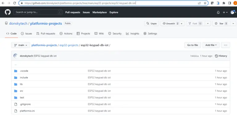 ESP32 Keypad Database Security System Code - donskytech.com