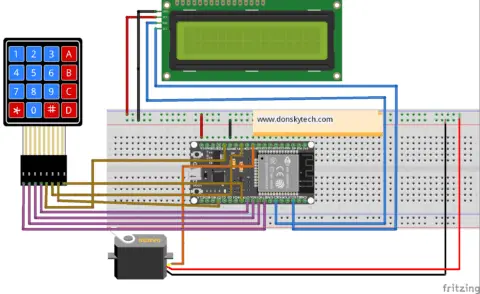 ESP32 Keypad Database Security System - Design - donskytech.com
