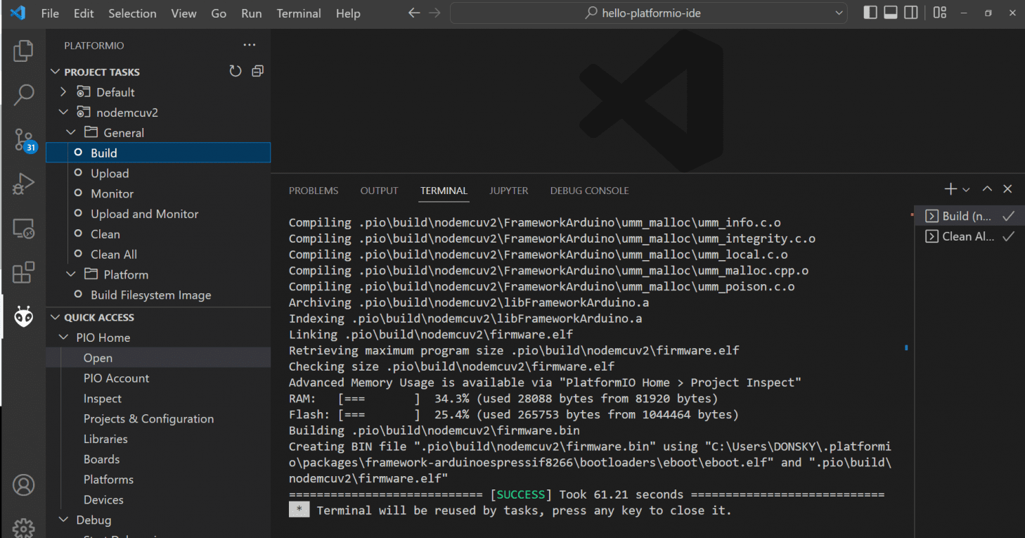 PlatformIO Tutorial for Arduino Development - donskytech.com