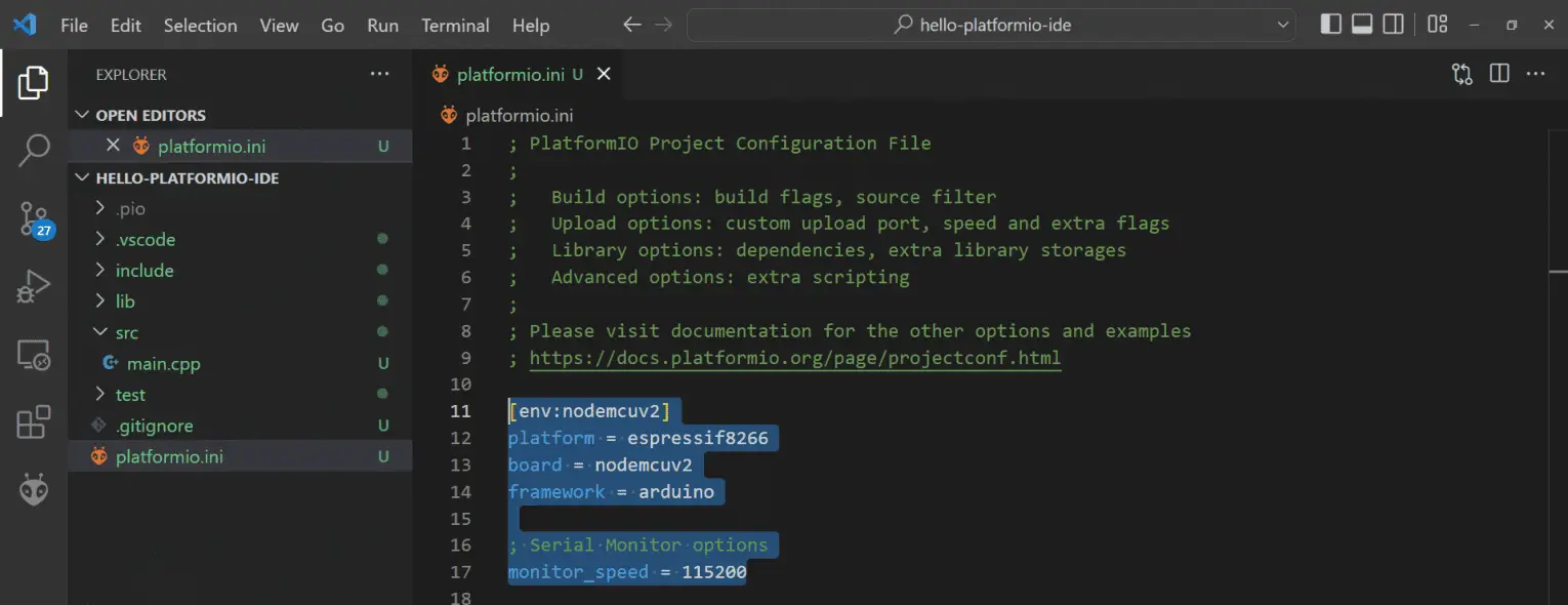 PlatformIO Tutorial for Arduino Development - donskytech.com