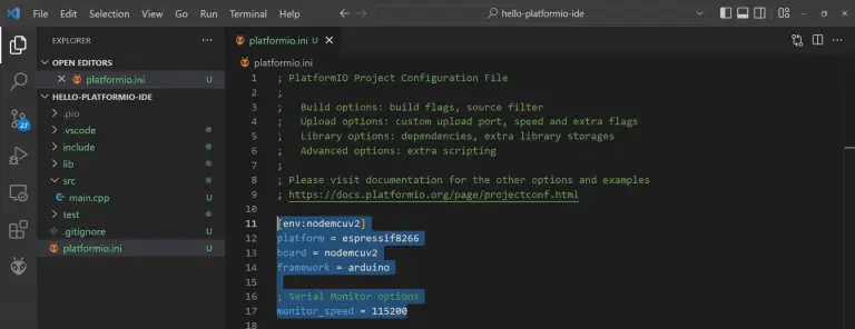 PlatformIO Tutorial for Arduino Development - donskytech.com
