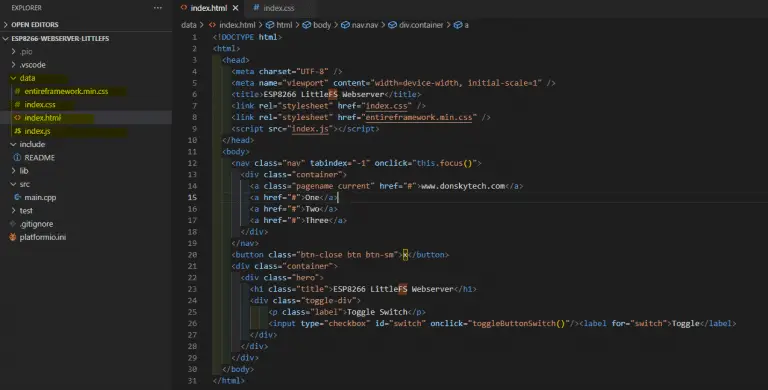 ESP8266 Webserver Using LittleFS - donskytech.com ESP8266 Webserver Using LittleFS - donskytech.com