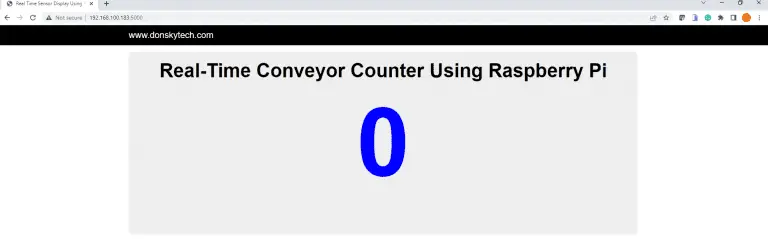 Raspberry Pi Object Counting using Infrared sensor