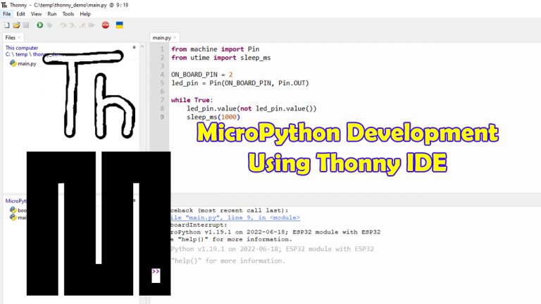 MicroPython Development Using Thonny IDE - donskytech.com