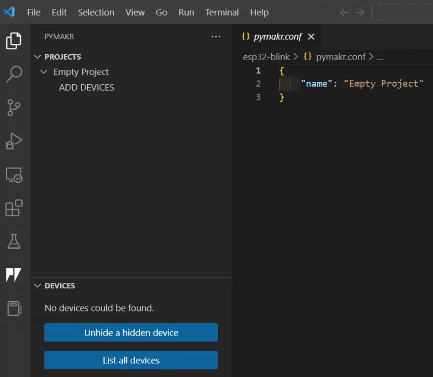 Micropython Using Vscode Pymakr On Esp32esp8266