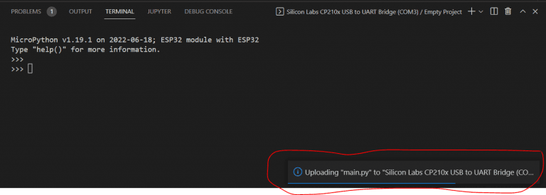 Micropython Using Vscode Pymakr On Esp32esp8266