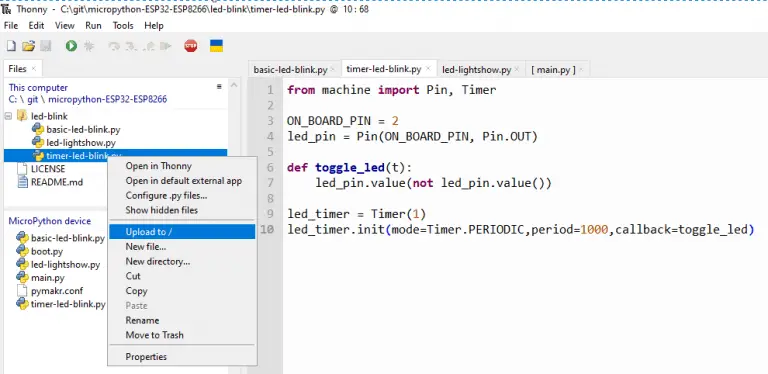 MicroPython - How to Blink an LED and More - donskytech.com