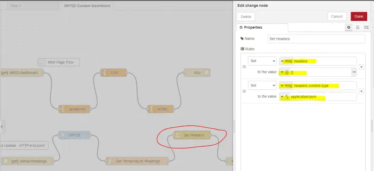 Node-Red - DHT11/DHT22 - Custom Weather Station Dashboard