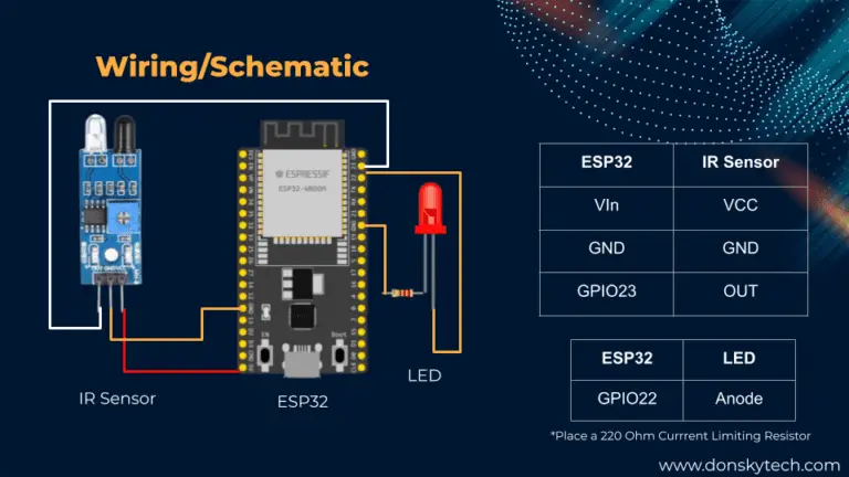 Interface Esp32 With Infraredir Sensor Module 