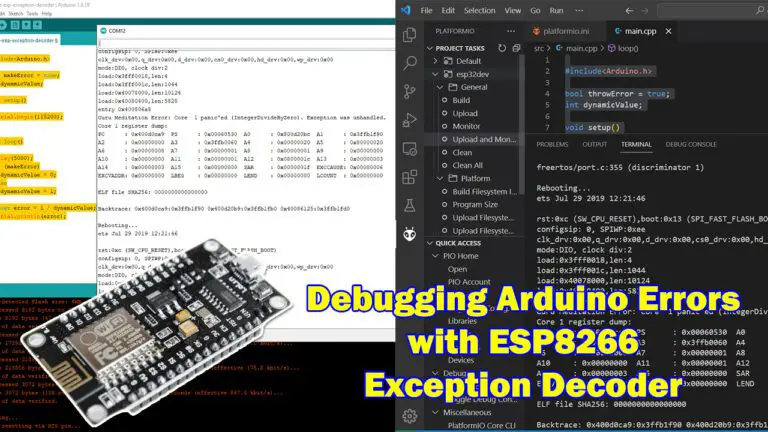 Debugging Arduino Errors With The Esp8266 Exception Decoder