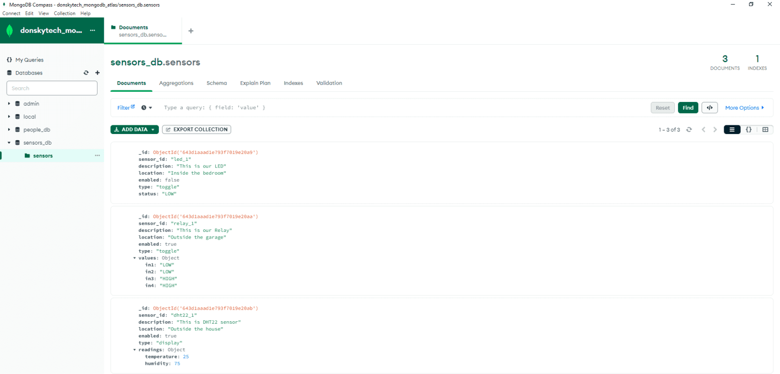 Control your Arduino IoT projects with a MongoDB database
